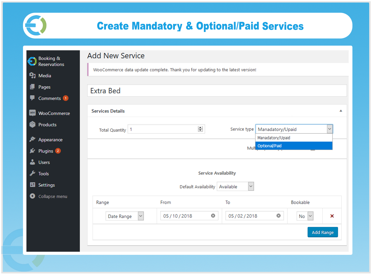 Woocommerce Booking And Reservation Plugin By Extendons Codecanyon